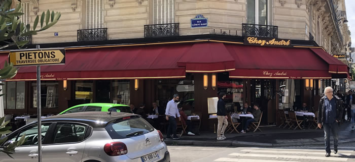 Chez André, rue Marbeuf - Paris-Bistro